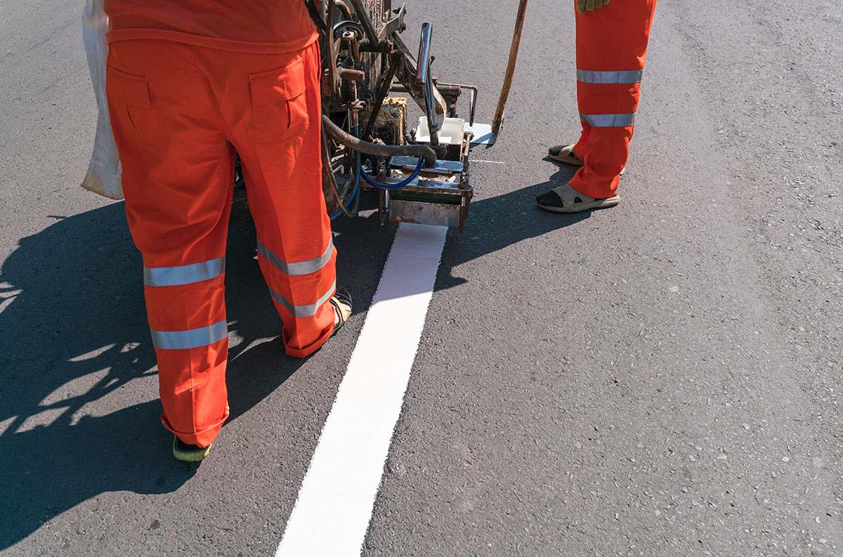 Line Painting and Pavement Markings | Land Pros Commercial ...